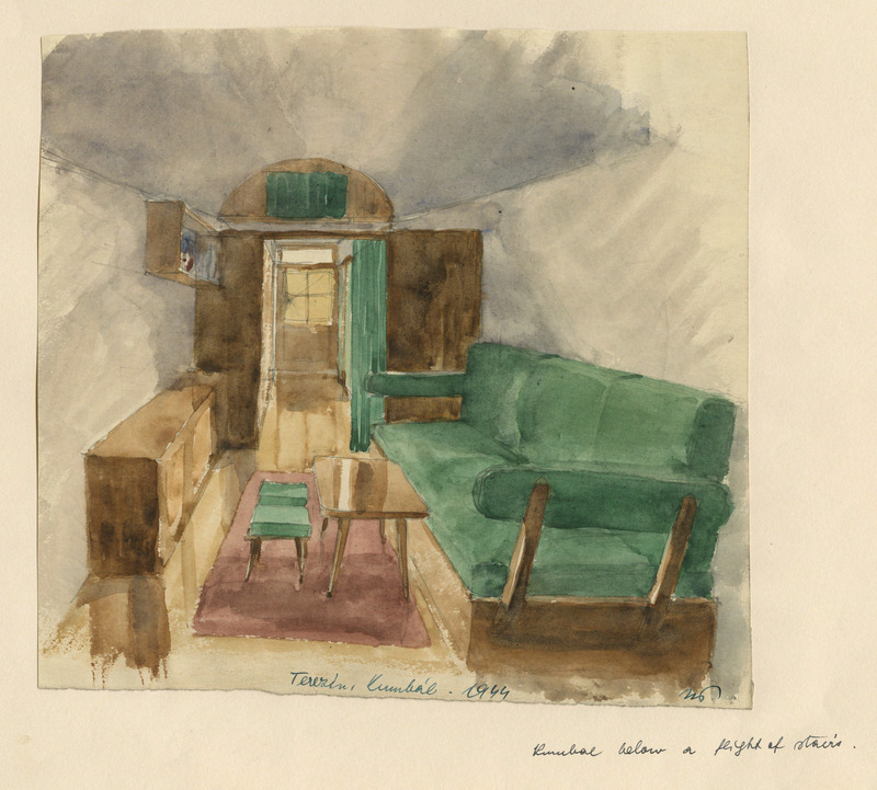 Terezin, kumbal below a flight of stairs - The Edythe Griffinger Portal