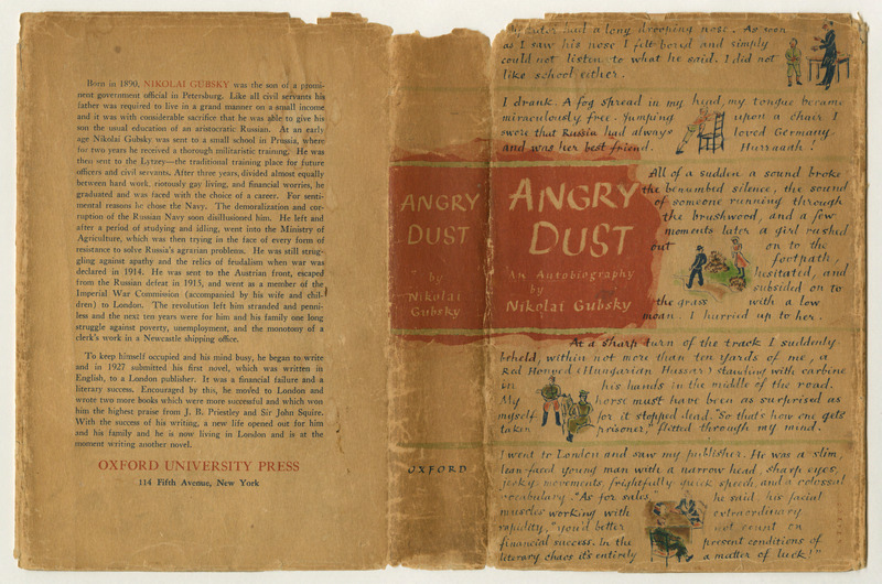 Dust jacket design for Angry dust : / design by George Salter - The ...