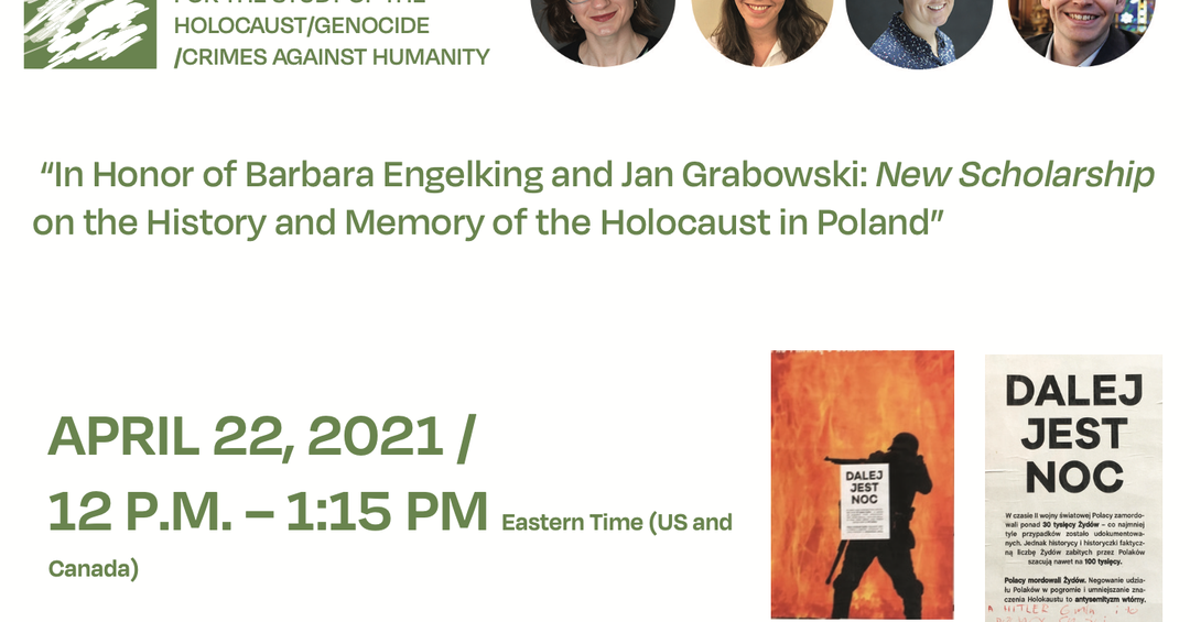 In Honor of Barbara Engelking and Jan Grabowski: New Scholarship on the ...
