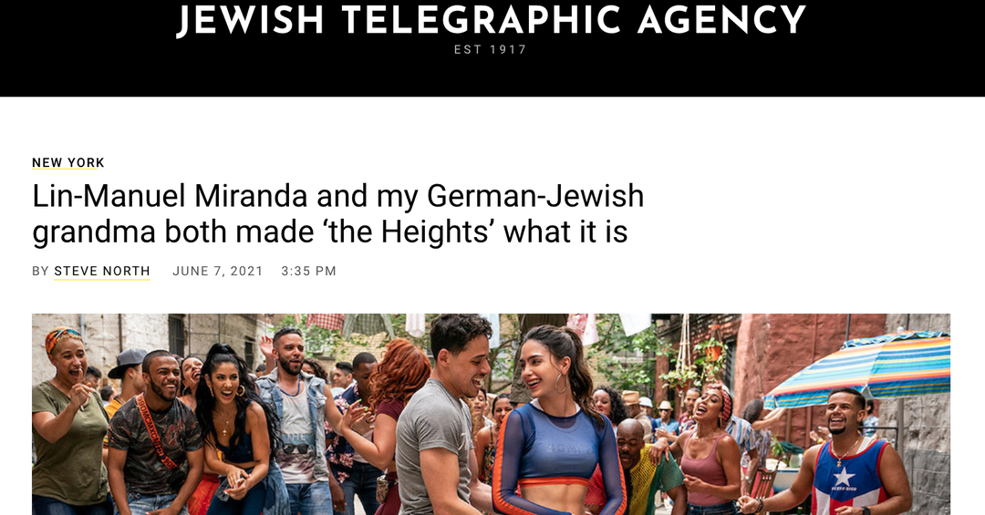 Jewish Telegraphic Agency on Washington Heights - Leo Baeck Institute